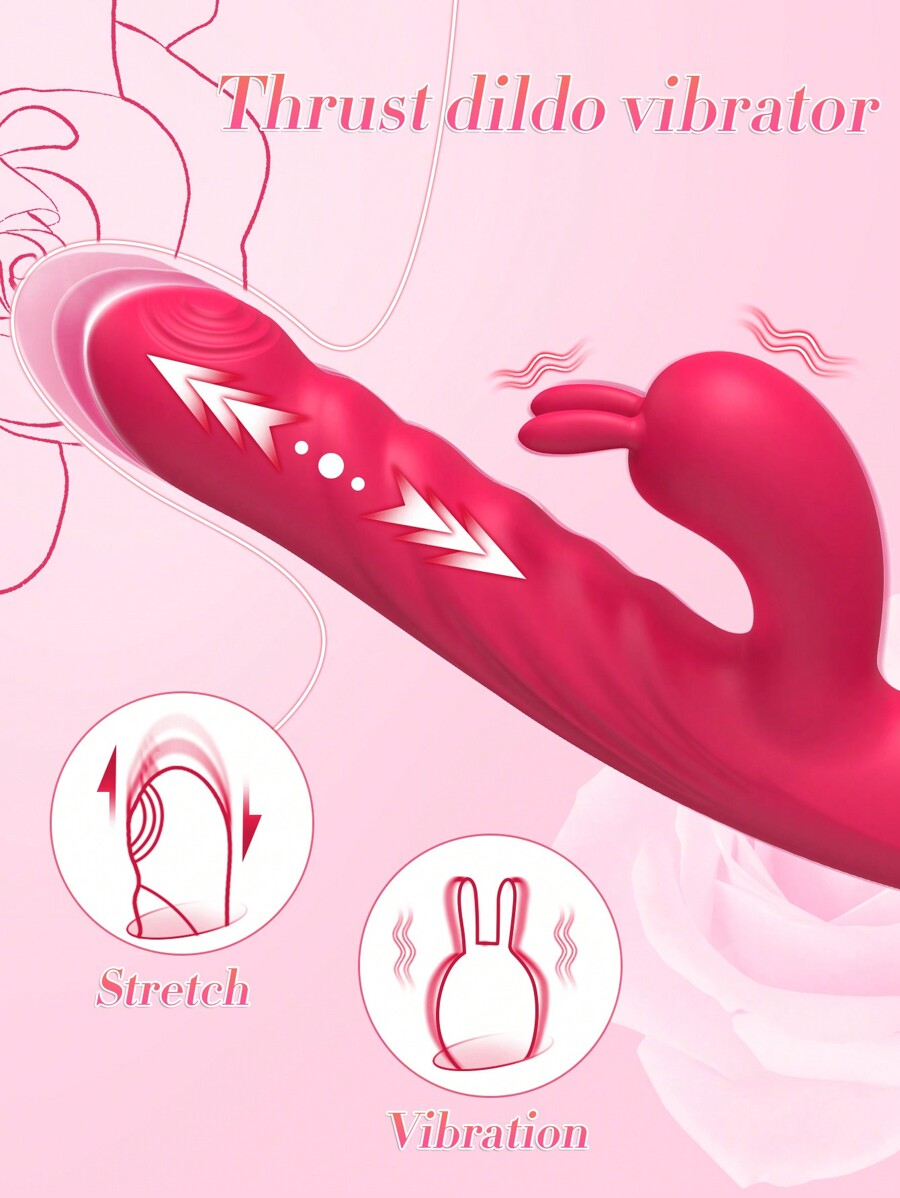 Thrusting Rabbit Vibrator G Spot Clitoral Vibrator Rechargeable