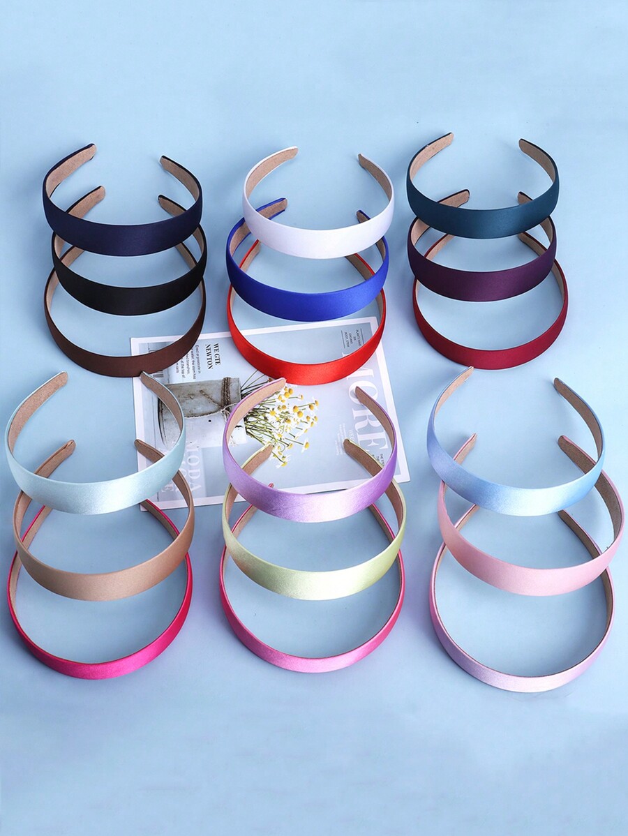 1pc 3cm Wide Pastel Color Solid Plain Headband, Simple & Versatile Hair ...