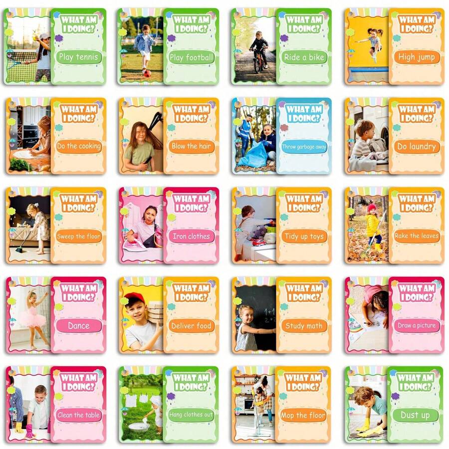 49Pcs Behavior Cognition Flash Cards, Realistic Behavior Flash Cards ...