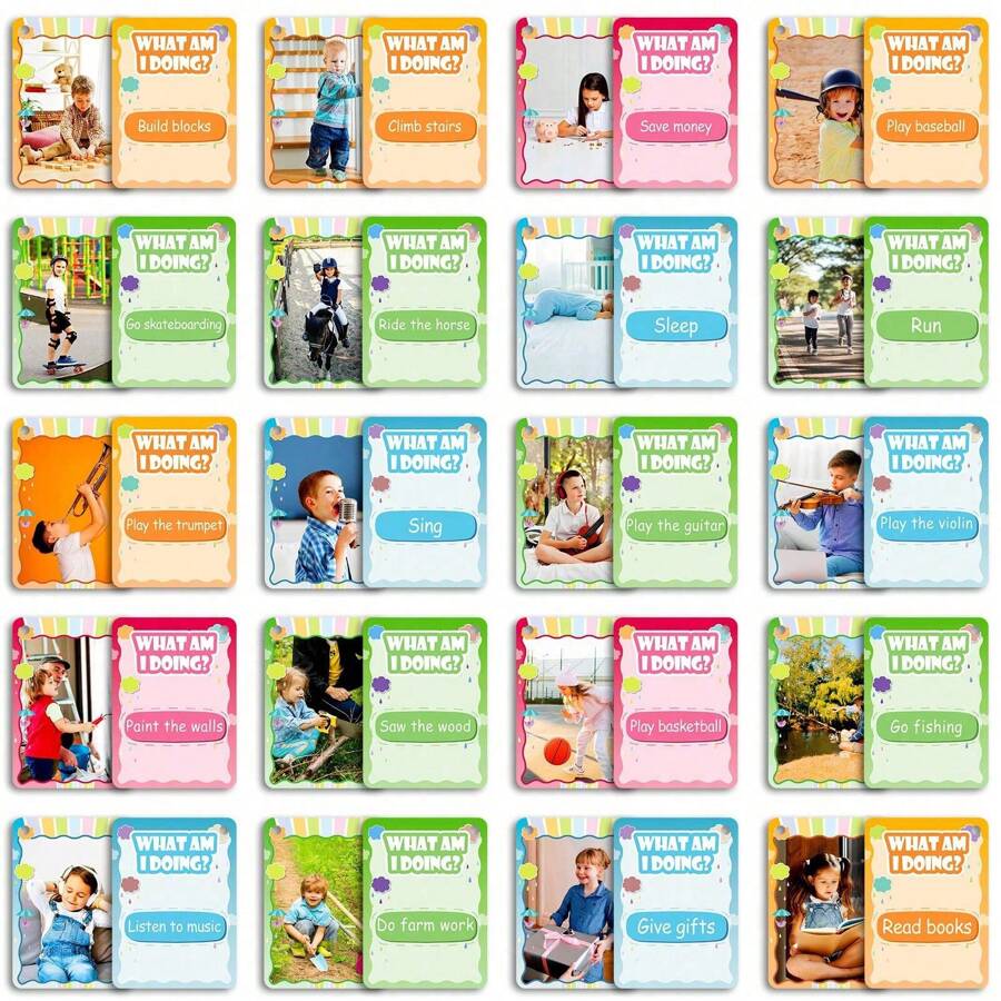 49Pcs Behavior Cognition Flash Cards, Realistic Behavior Flash Cards ...