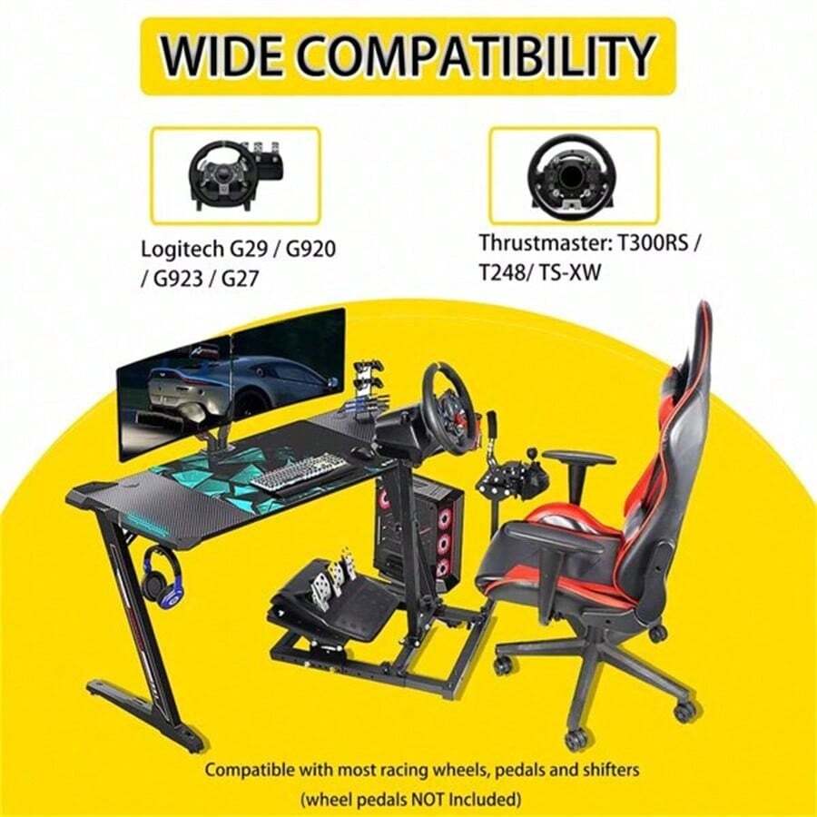 Game Steering Wheel Stand, Racing Game Simulation Steering Wheel Stand ...