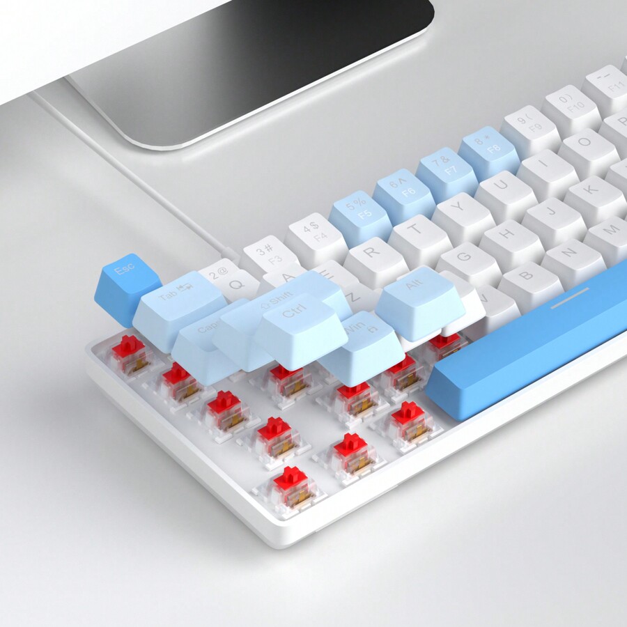 Teclado mecánico de juego portátil MageGee al 60%, teclado compacto con ...