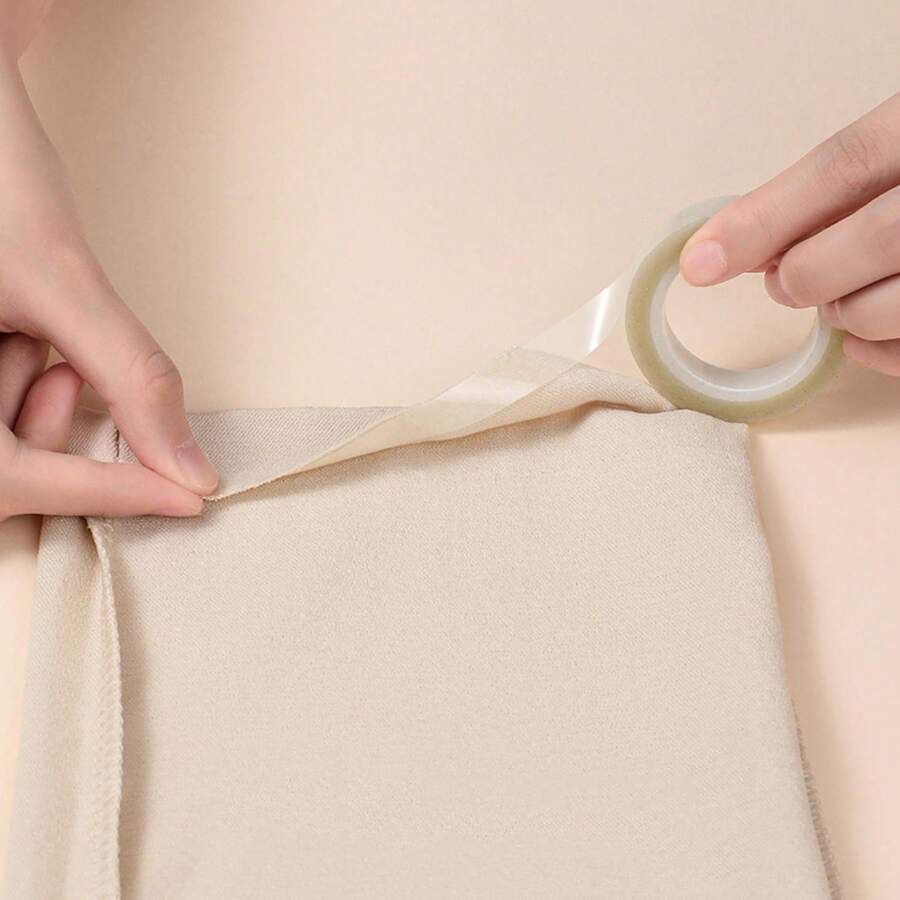 Double-Sided Adhesive Hem Tape, Waterproof Fabric Repair Tape, 196.85inch Roll, No Sew, No Iron ...