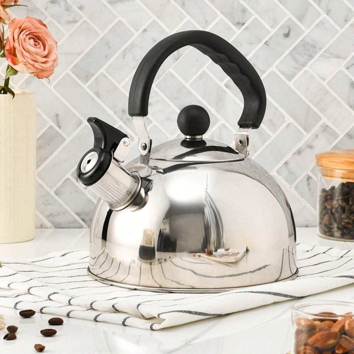 Primula Stewart Honking Stove Teapot Stainless Steel, Hot Water Fast ...