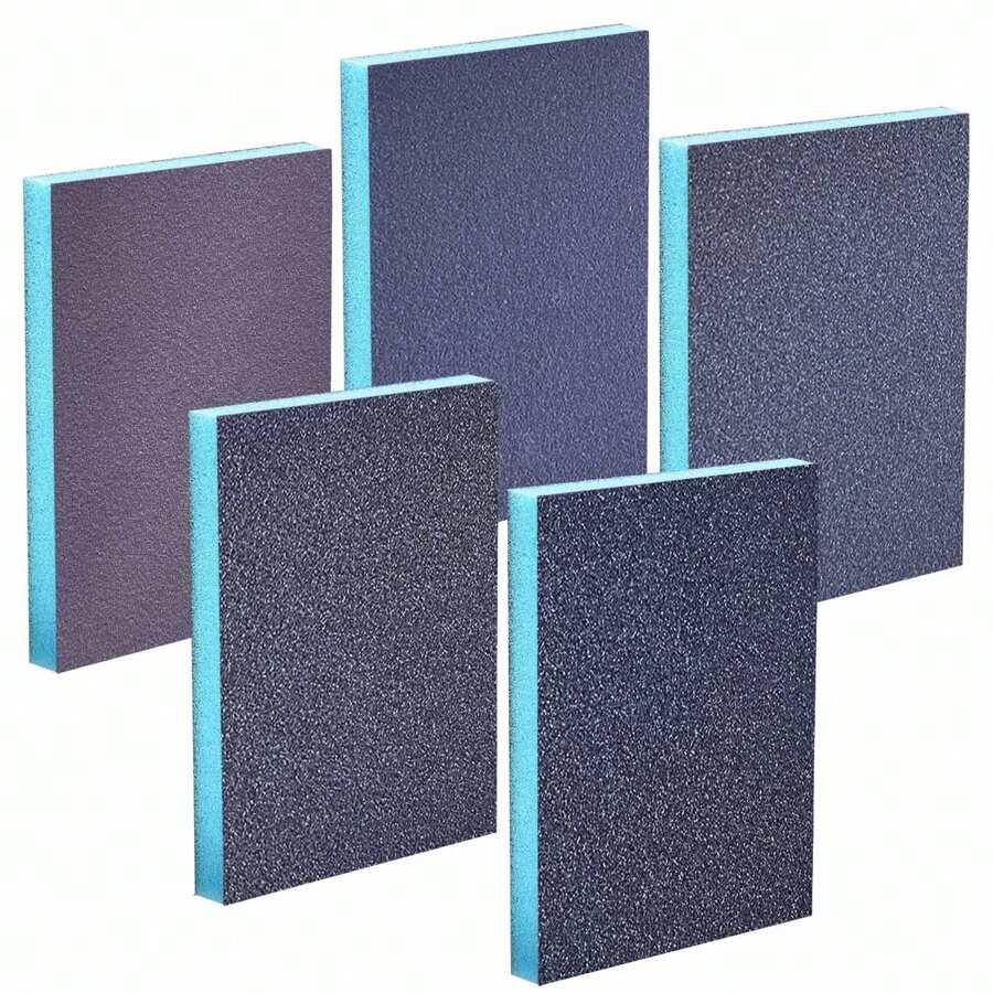 5pcs Reusable Sanding Block Set, Durable For Drywall, Wood, Metal ...