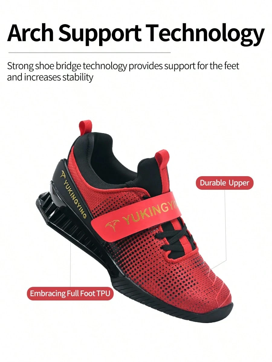 Men's Weightlifting Shoes For Squats, Indoor Gym Workout Shoes For ...