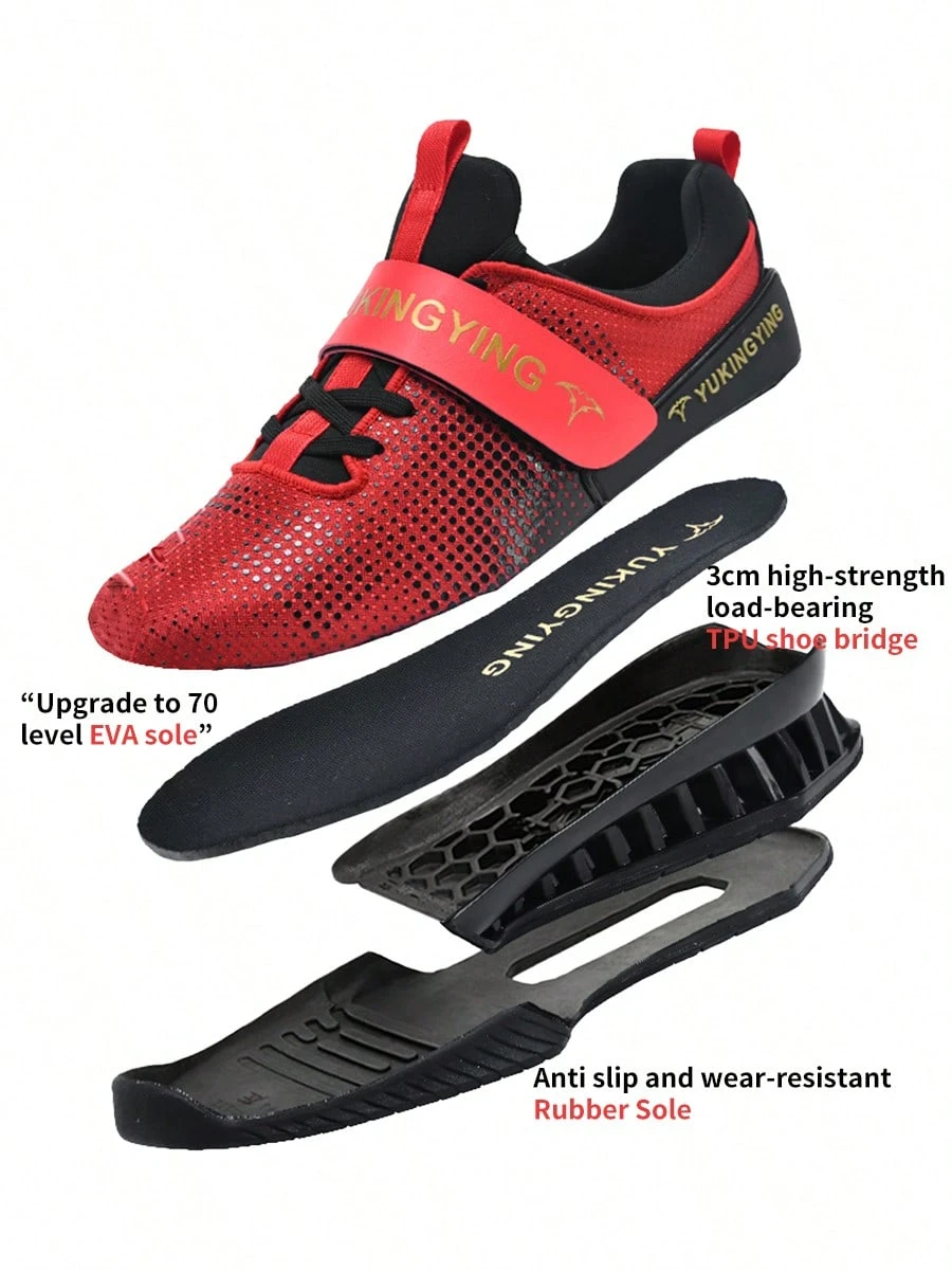 Men's Weightlifting Shoes For Squats, Indoor Gym Workout Shoes For ...