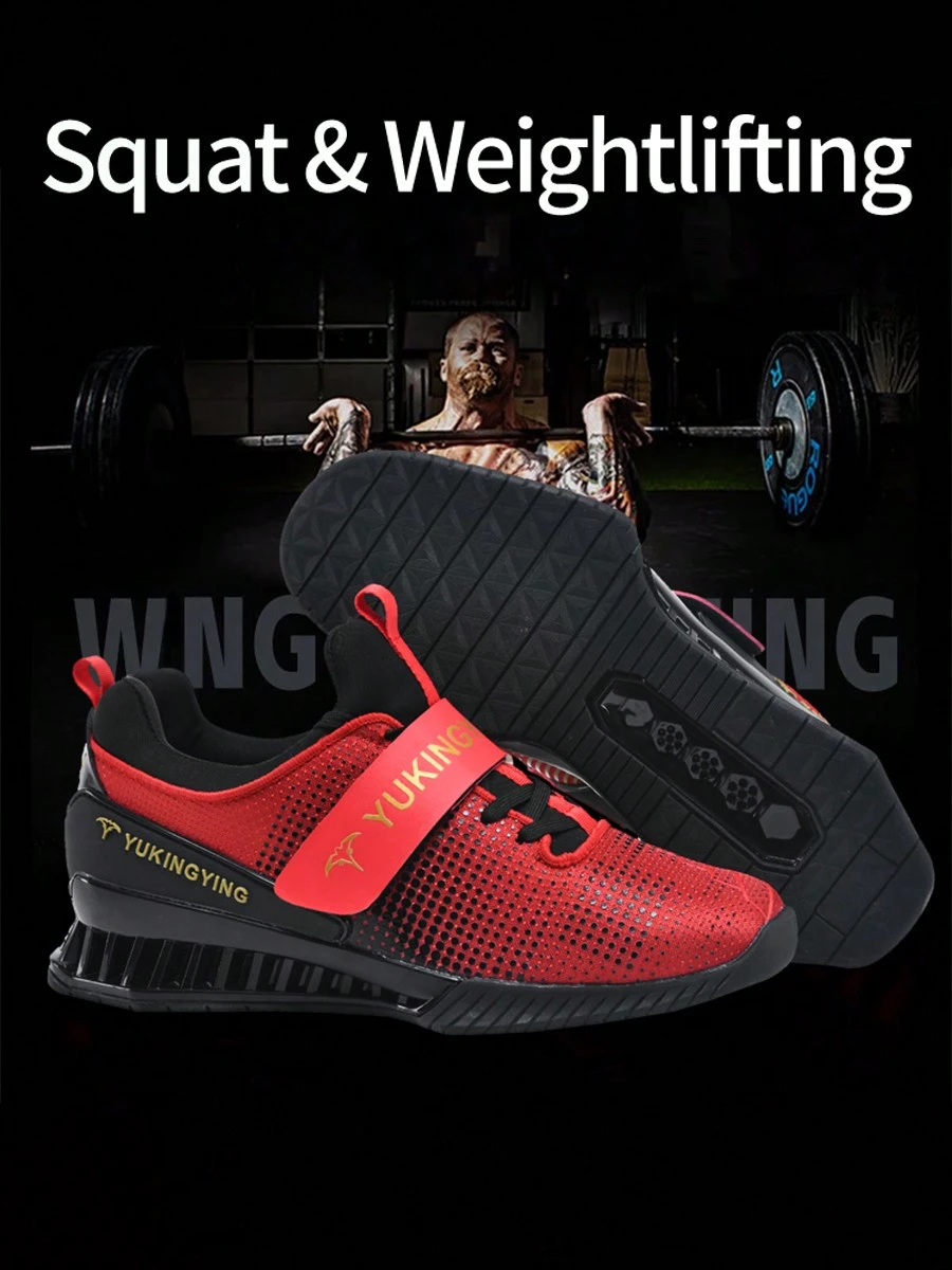 Men's Weightlifting Shoes For Squats, Indoor Gym Workout Shoes For ...