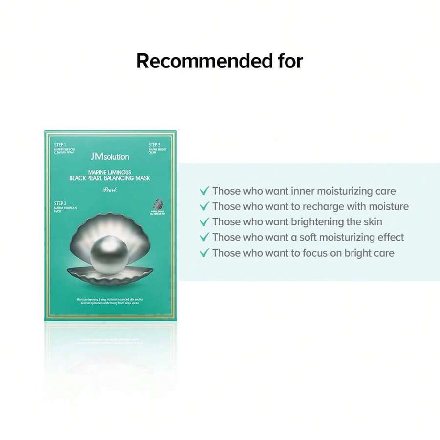 JMsolution Marine Luminous Pearl Mask -3STEP Intensive Care- Korean ...