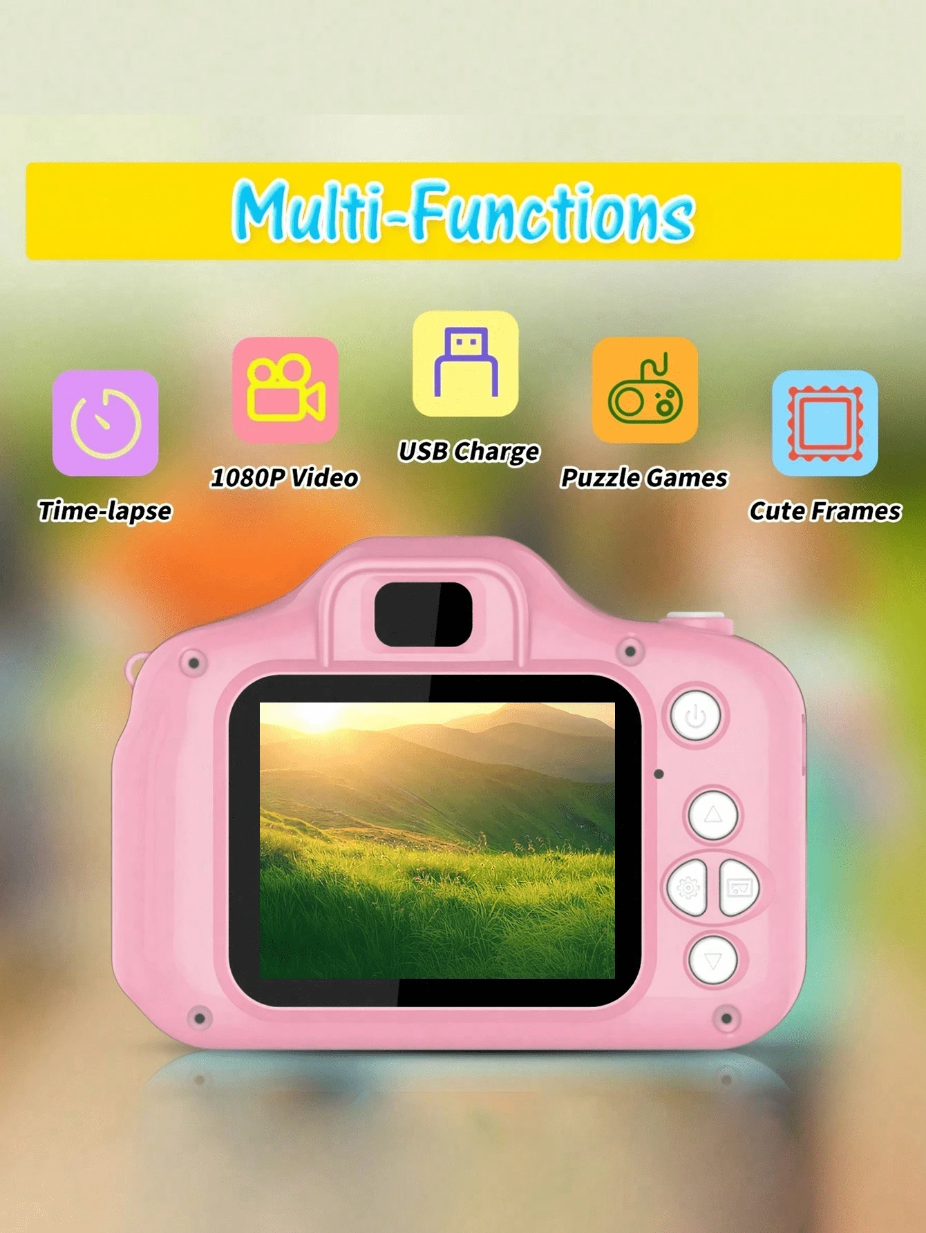 Pc Student Digital Camera, Rechargeable Camera With 2 Inch Screen ...