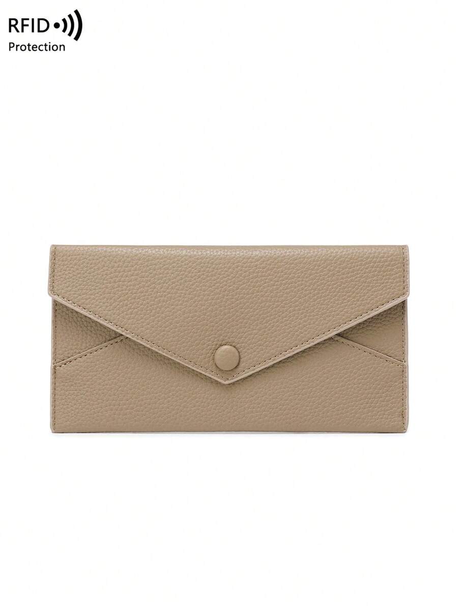 CHARM INFINITE RFID Anti-Theft New Ladies Wallet, Soft Leather Envelope ...