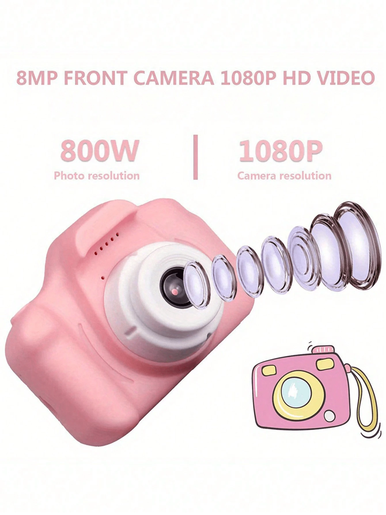 Pc Student Digital Camera, Rechargeable Camera With 2 Inch Screen ...