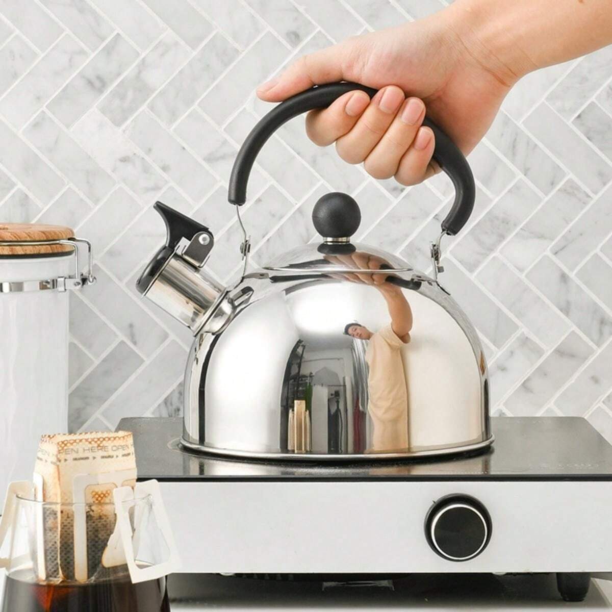 Primula Stewart Honking Stove Teapot Stainless Steel, Hot Water Fast ...