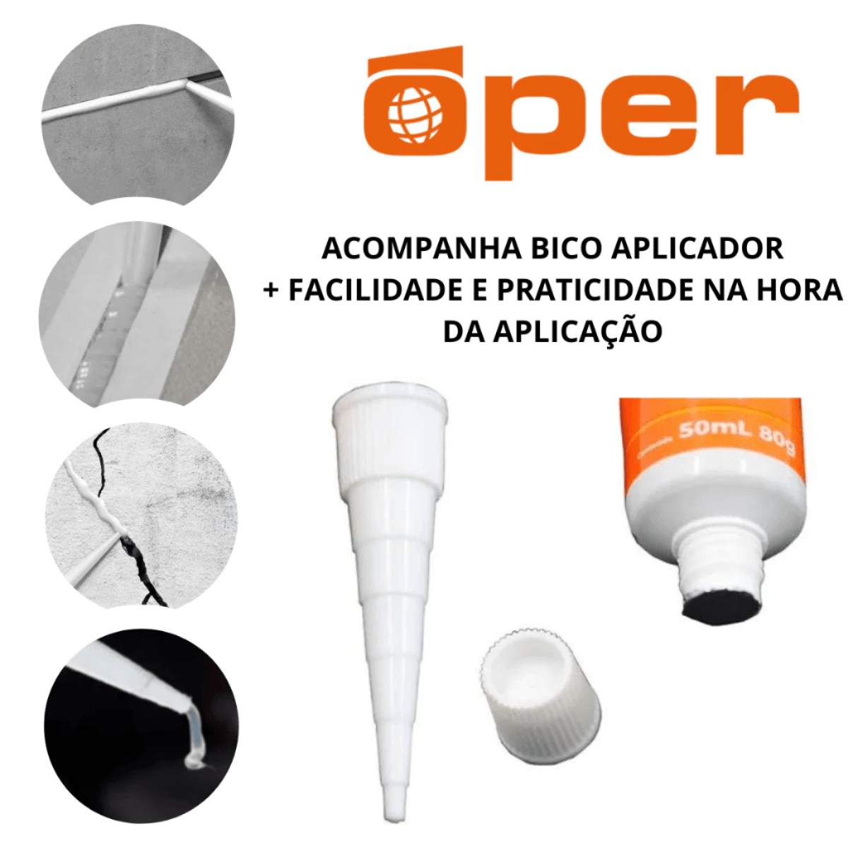 PU-40 General Purpose Sealant Glue Polyurethane Based Black/White 80g ...