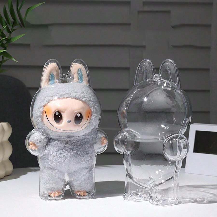 Second Generation Labubu Sitting Party LABUBU Transparent Protective ...