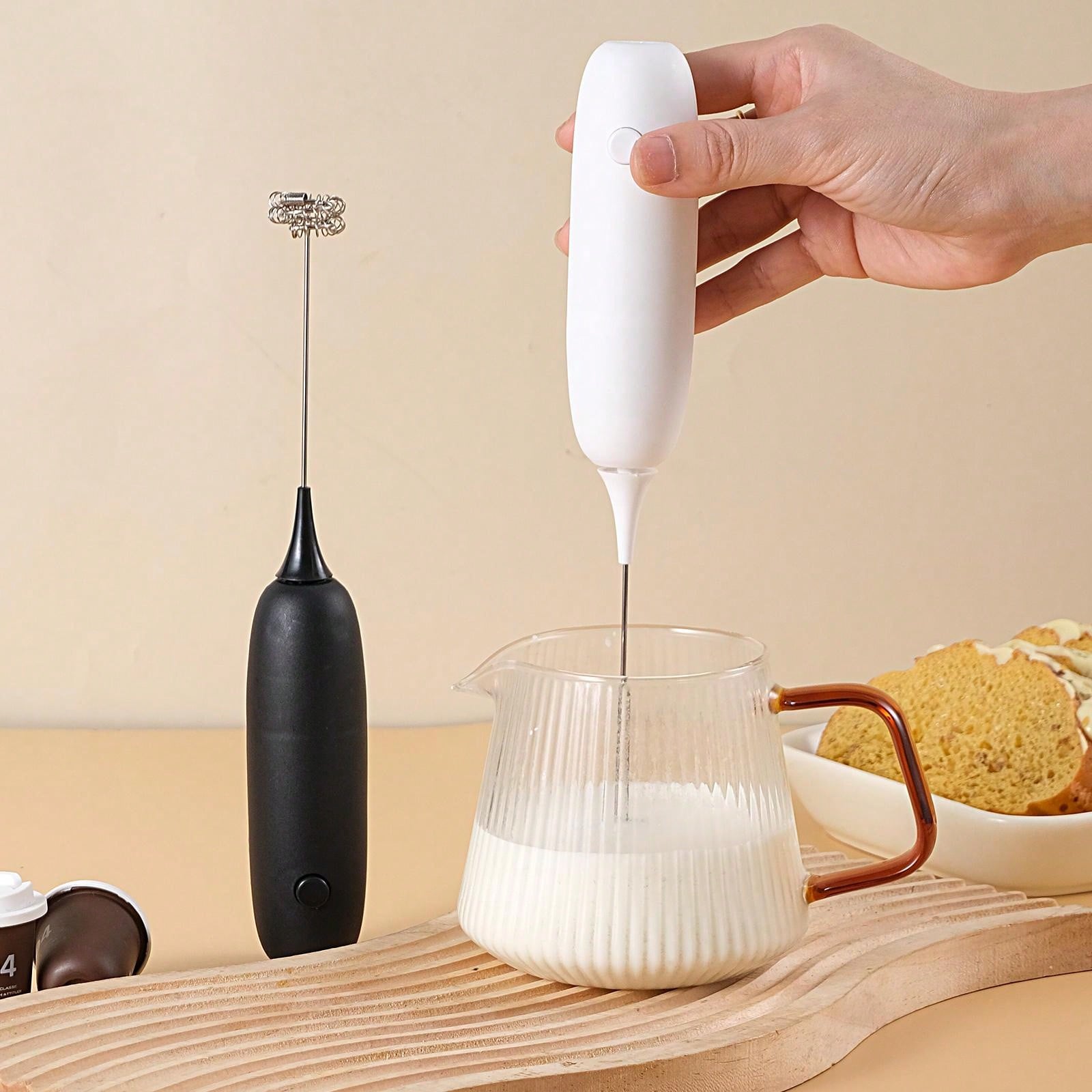 Wireless Milk Beater, Coffee Beater, Electric Blender, Whisk, Handle ...