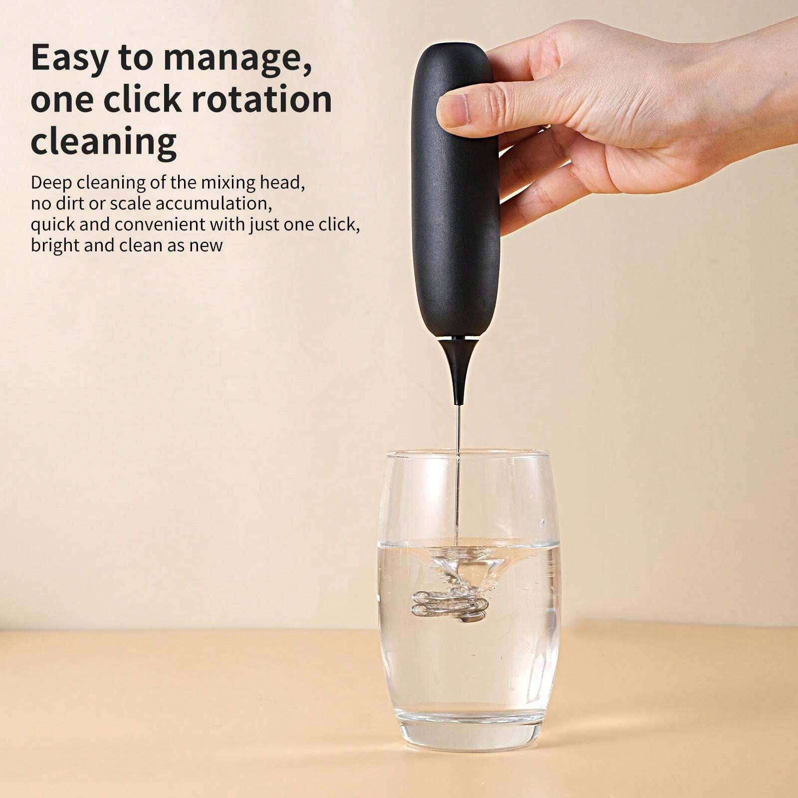 Batidor de leche inalámbrico, batidor de café, batidora eléctrica ...