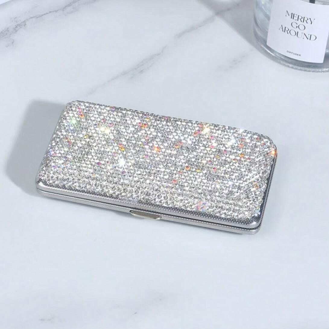 Luxury Rhinestone Portable Cigarette Case - Waterproof, Pressure ...