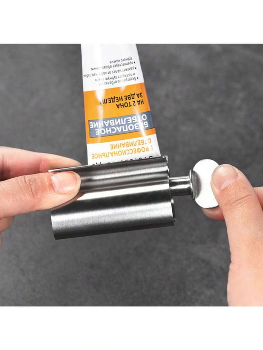 Stainless Steel Toothpaste Squeezer: Bathroom Squeeze Dispenser ...
