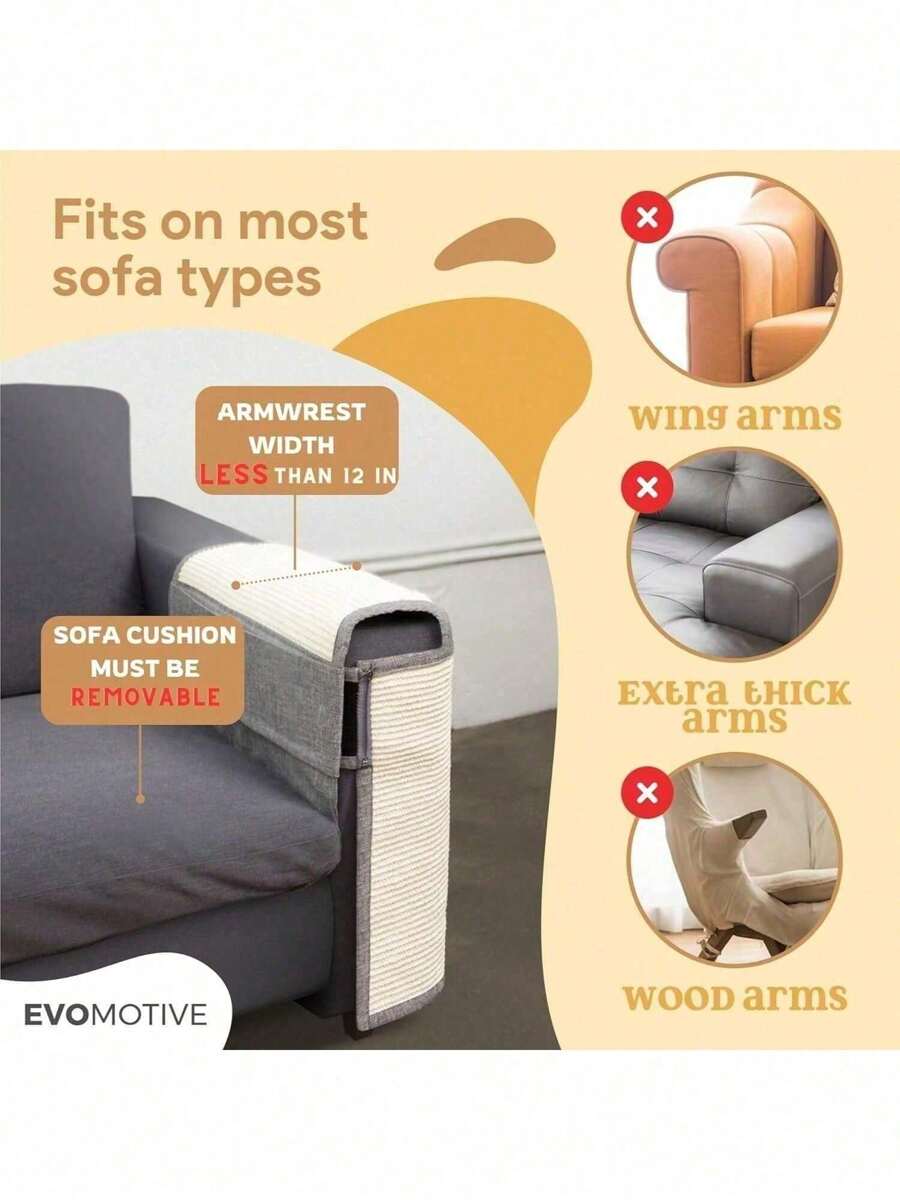 Cat Couch Protector [2- Pack], Leather Couch Protectors From Cats ...