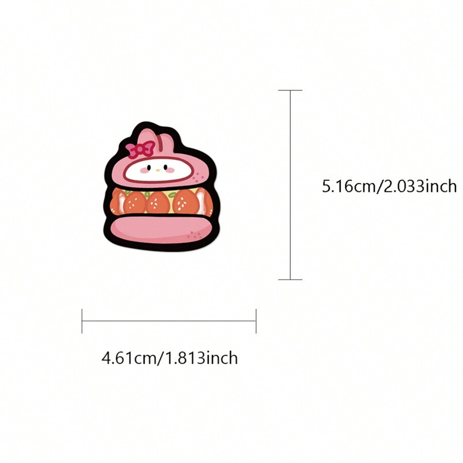 Sanrio 55 Pcs Sanrio Hello Kitty Food Stickers - Adhesive, Reusable ...