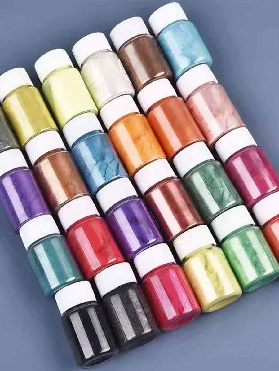 Mica Powder 10g Mirror Natural Mica Pearl Powder Dye Epoxy Resin Candle ...