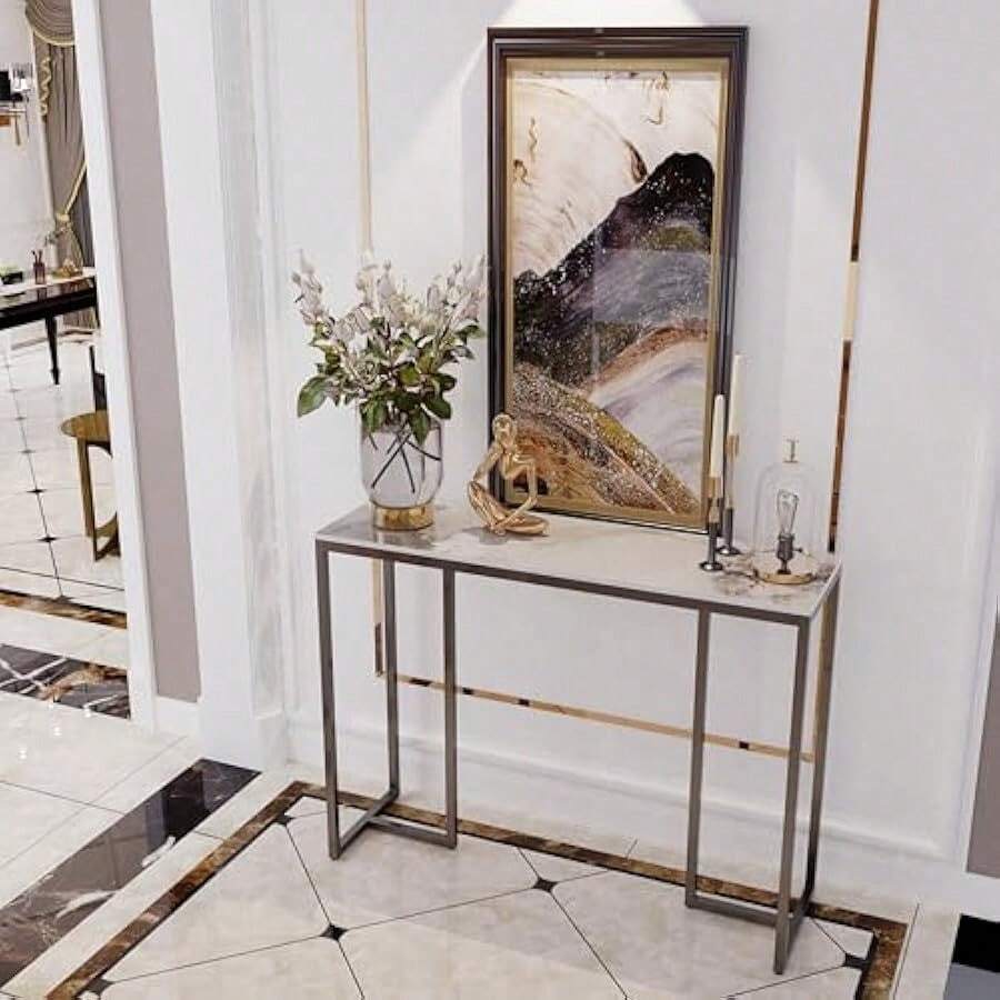 Console Table Hallway Sintered Stone: Consoles Desk 100x30x78.5 Cm High ...