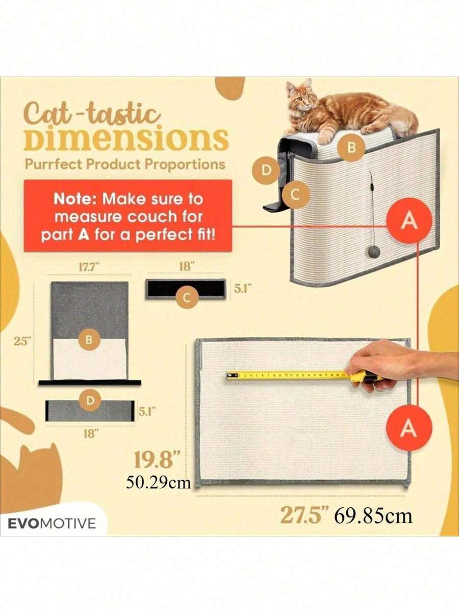 Cat Couch Protector [2- Pack], Leather Couch Protectors From Cats ...