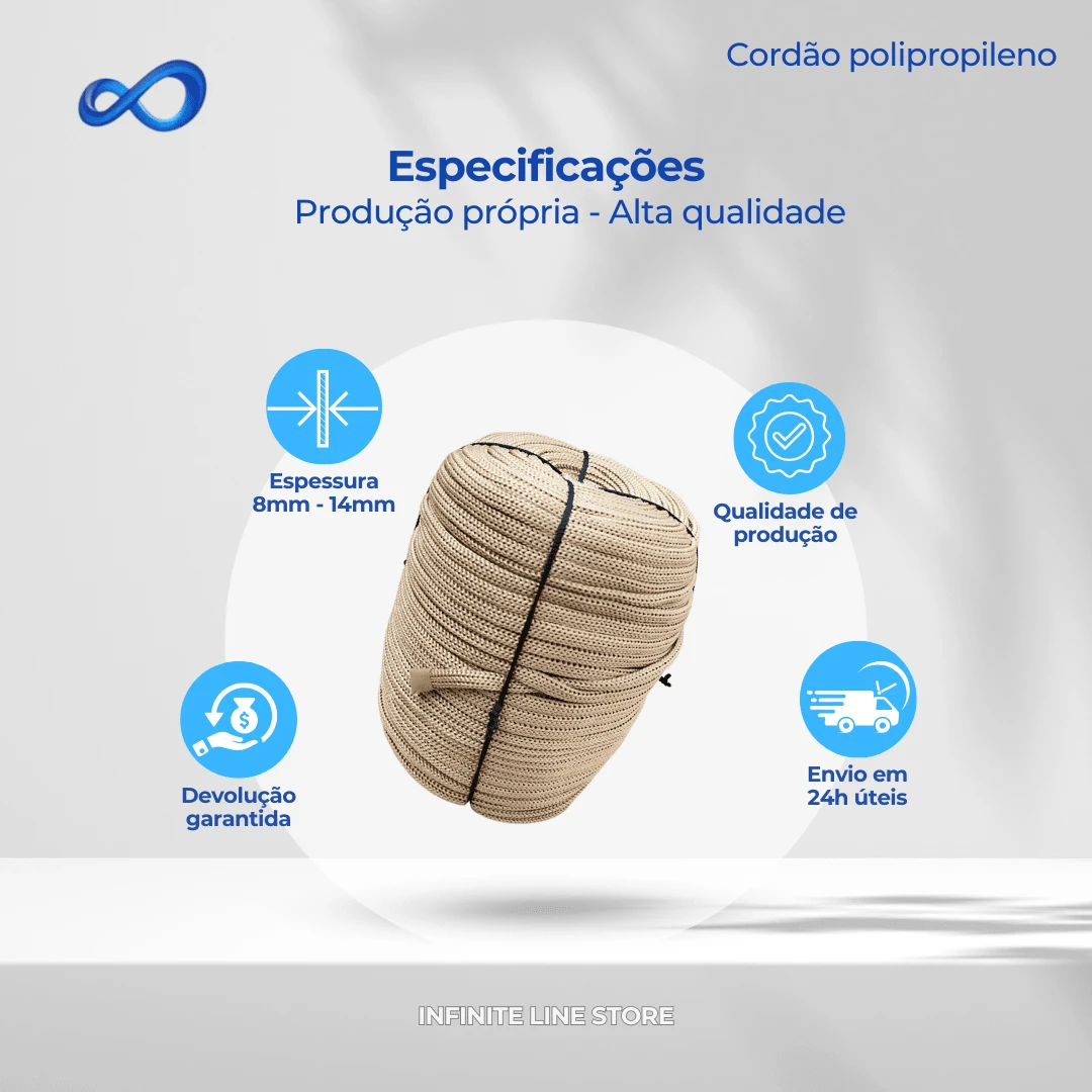 Nautical Thread Polypropylene Cord 8mm 14mm - 1000g - For Own ...