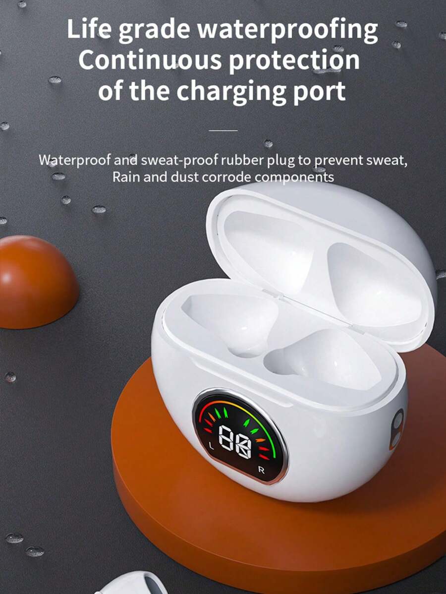 TWS Wireless Earbuds Wireless 5.3 Headphones Noise Cancellation Stereo ...