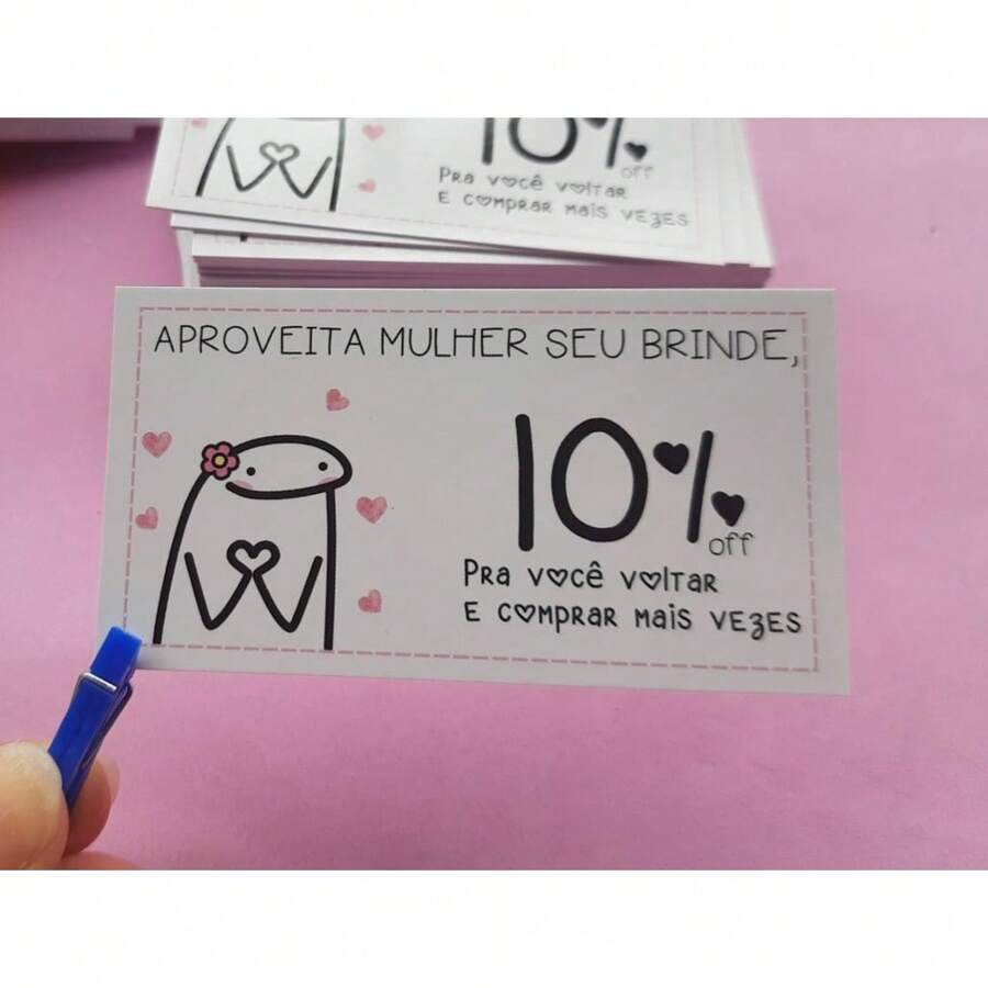 Ticket Flork Card For Customer Gift, Thank You, Discount Voucher For 30 ...