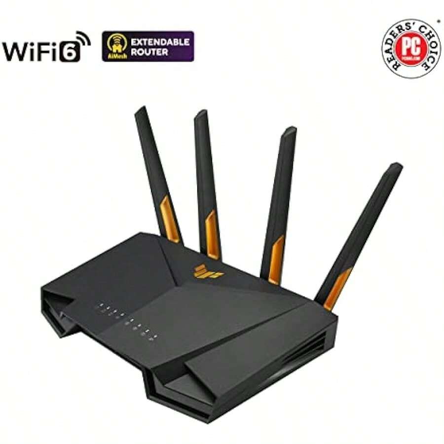 ASUS TUF Gaming AX3000 V2 Dual Band WiFi 6 Router 2.5Gbps Port Mobile ...