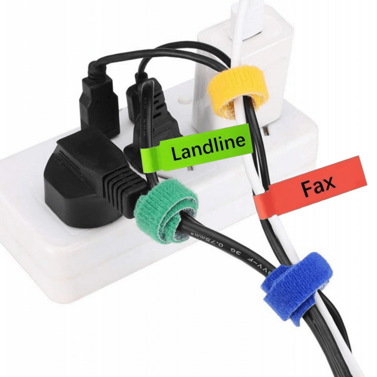 Cable Organizer - Wire Ties, Self-Adhesive Hook & Loop Cable Ties, Data ...