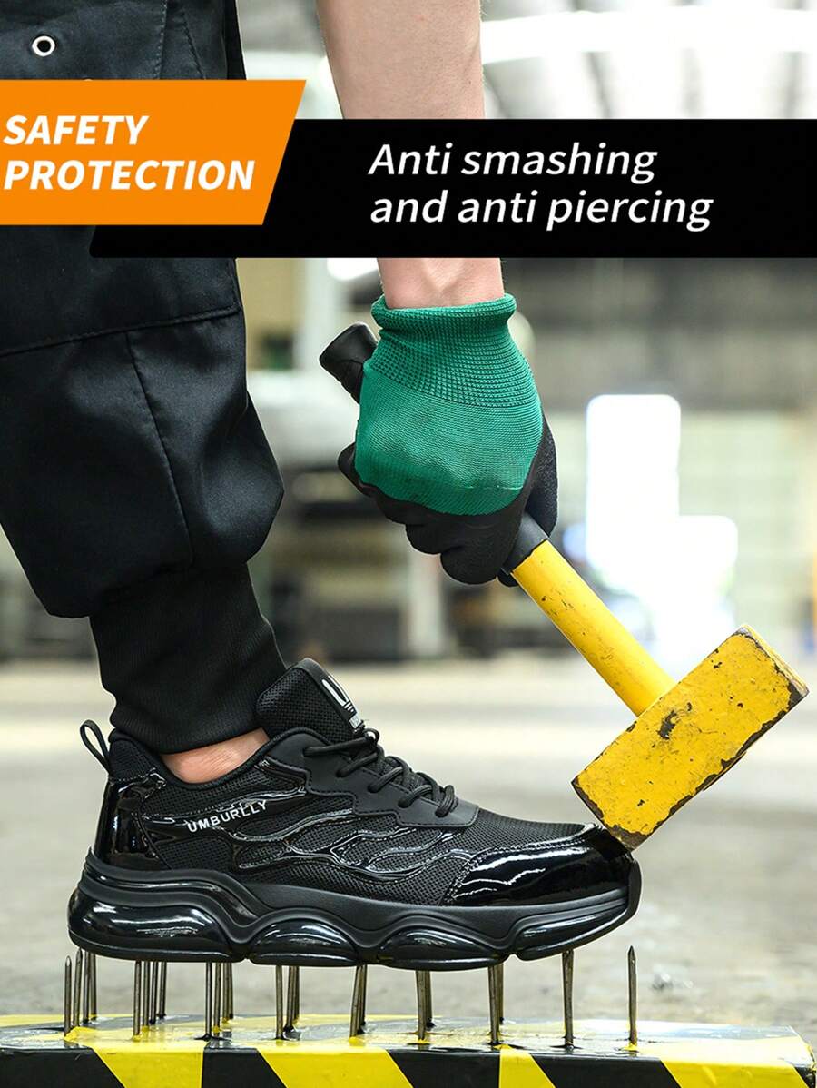 Steel Toe Shoes For Men Lightweight Safety Shoes Comfortable Puncture ...