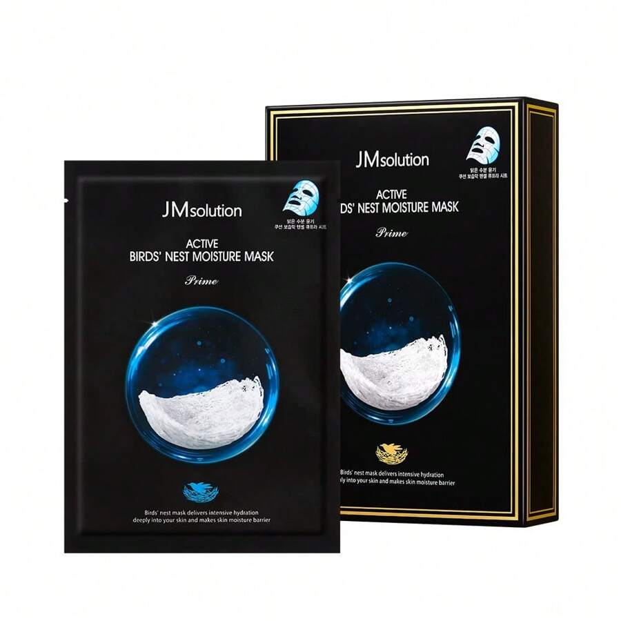 JMsolution Bird Nest Mask - Korean Skincare Facial Mask-10 Sheets For All Skin Types - Moisture ...