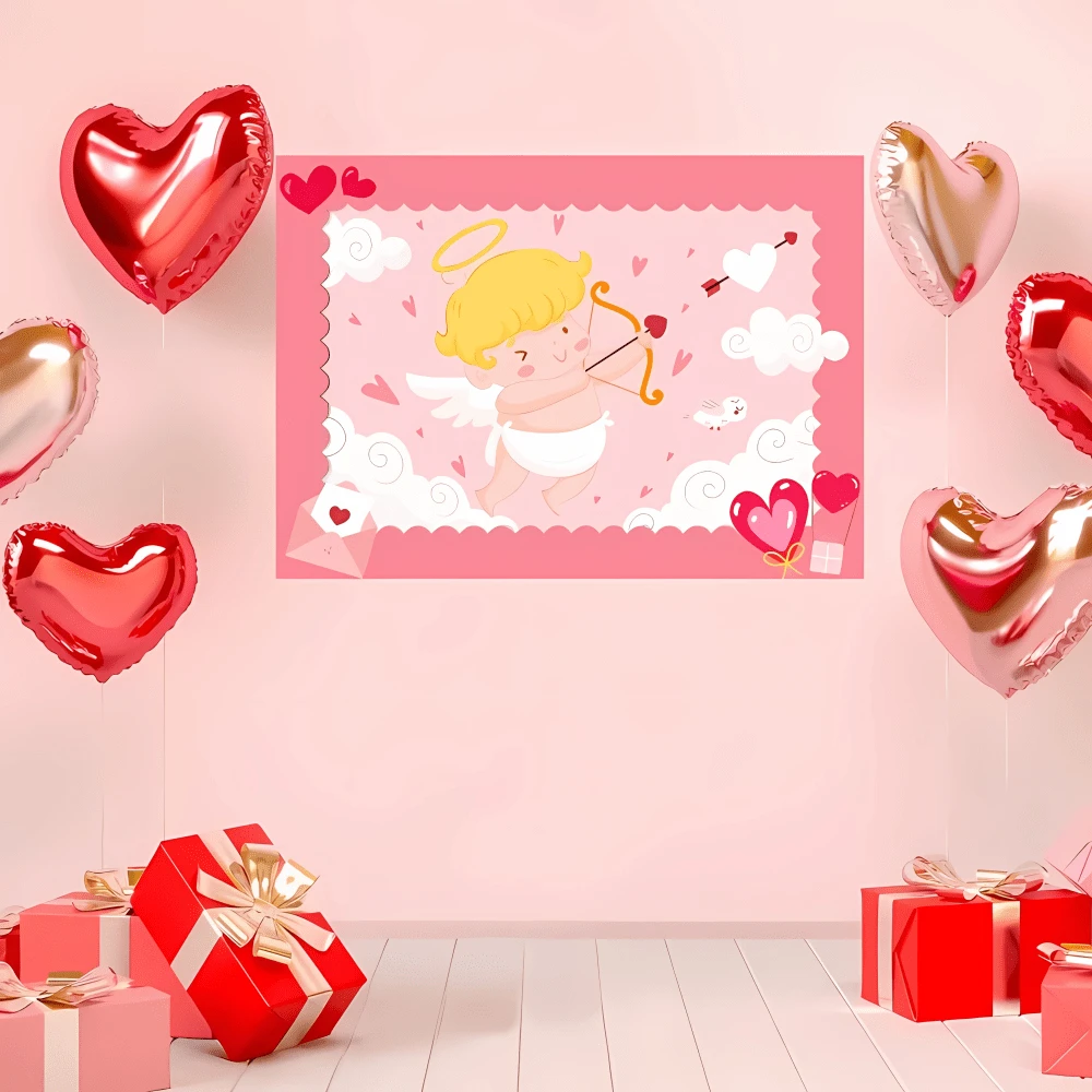 Valentine's Day Pin The Heart Game, Funny Blindfold Games For Adults ...