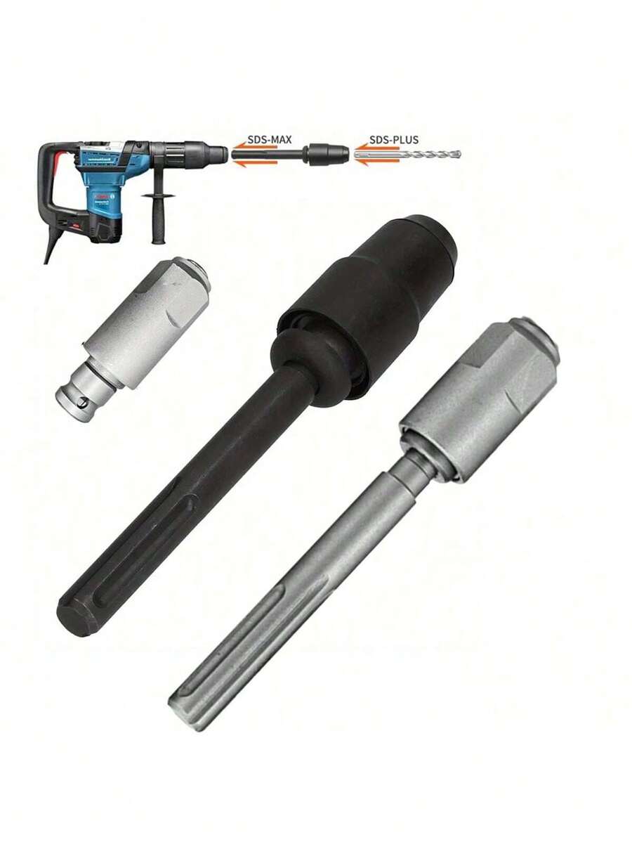 อะแดปเตอร์ 1 ชิ้น จาก SDS Max เป็น SDS Plus, เครื่องมือแปลงสวาน SDS Plus จากเหล็ก 40Cr สำหรับส ...