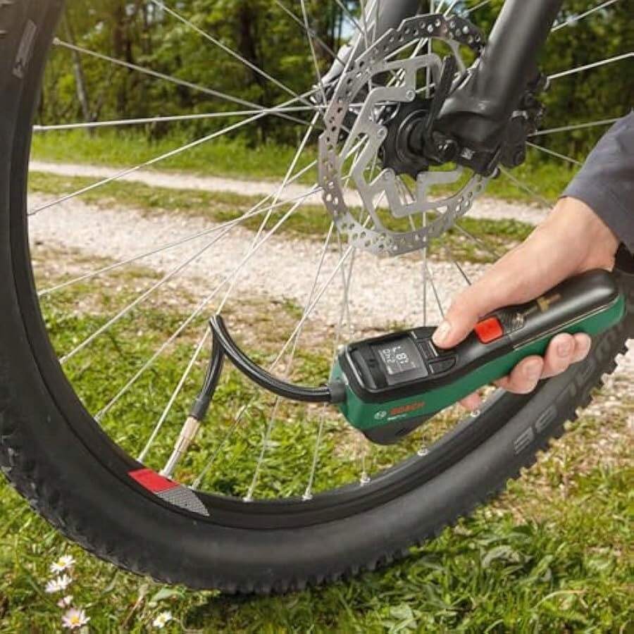 Portable Electric Bike Pump LIBERRWAY Mini Electric Pump, 120 PSI ...