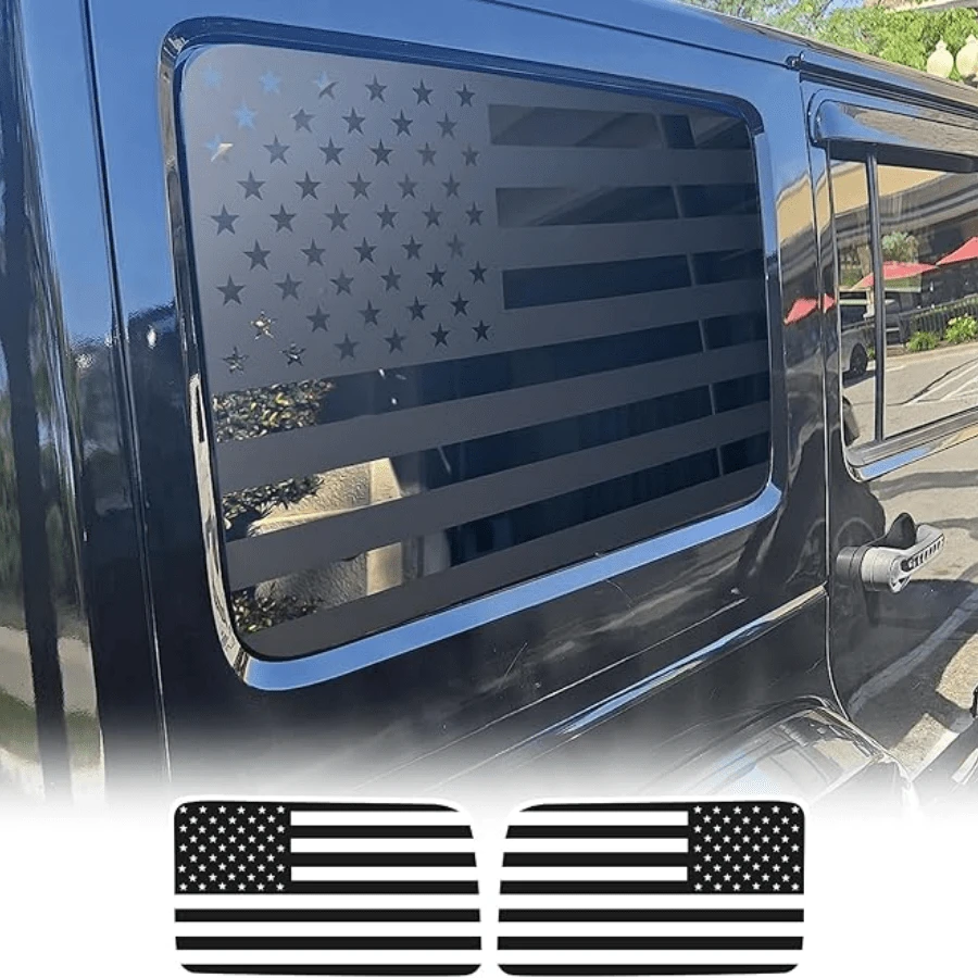 2pcs/Set American Flag Decals, Rear Window US Flag Vinyl Stickers Fit ...