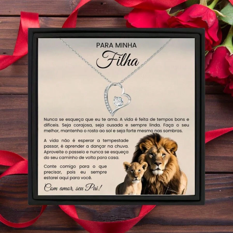 Presente Para Filha Amor De Pai Leão Com Mensagem E Caixa | SHEIN Brasil