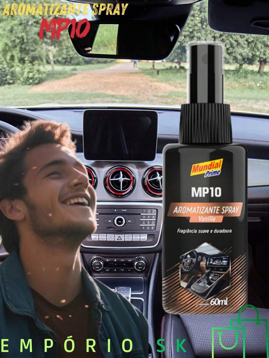 Air Freshener Spray Pump MP10 Vanilla Mundial Prime 60 Ml Car Scent ...