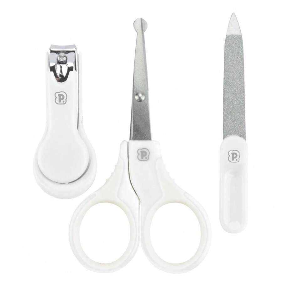 Baby Hygiene Kit Containing 3 Pieces - Nail Clipper, Scissors And Nail ...