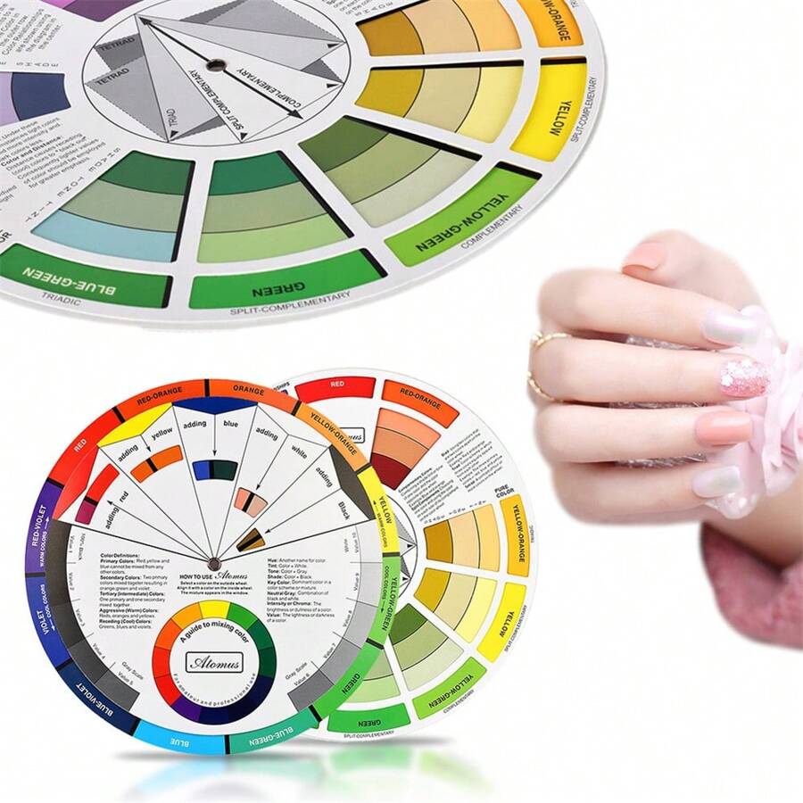 ATOMUS ATOMUS Tattoo Colors Wheel Pigment Paper Card Supplies Three ...