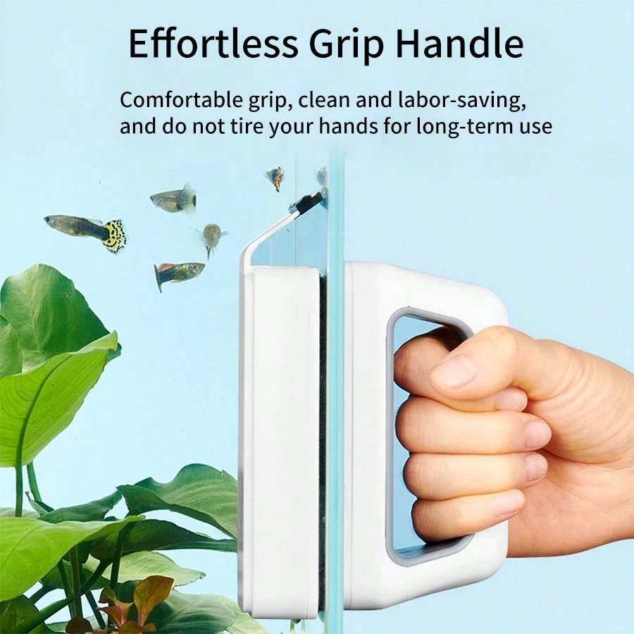 Fish Tank Magnetic Brush Super Magnetic Glass Wipe Cleaning Tools Algae ...