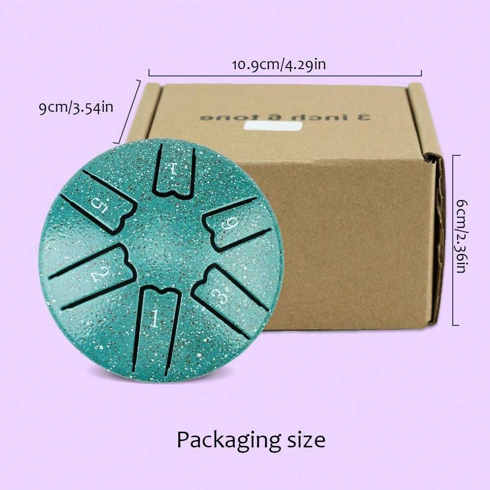 Mini Metal Celestial Drum 3-Inch 6-Tone Steel Tongue Drum Worry-Free ...