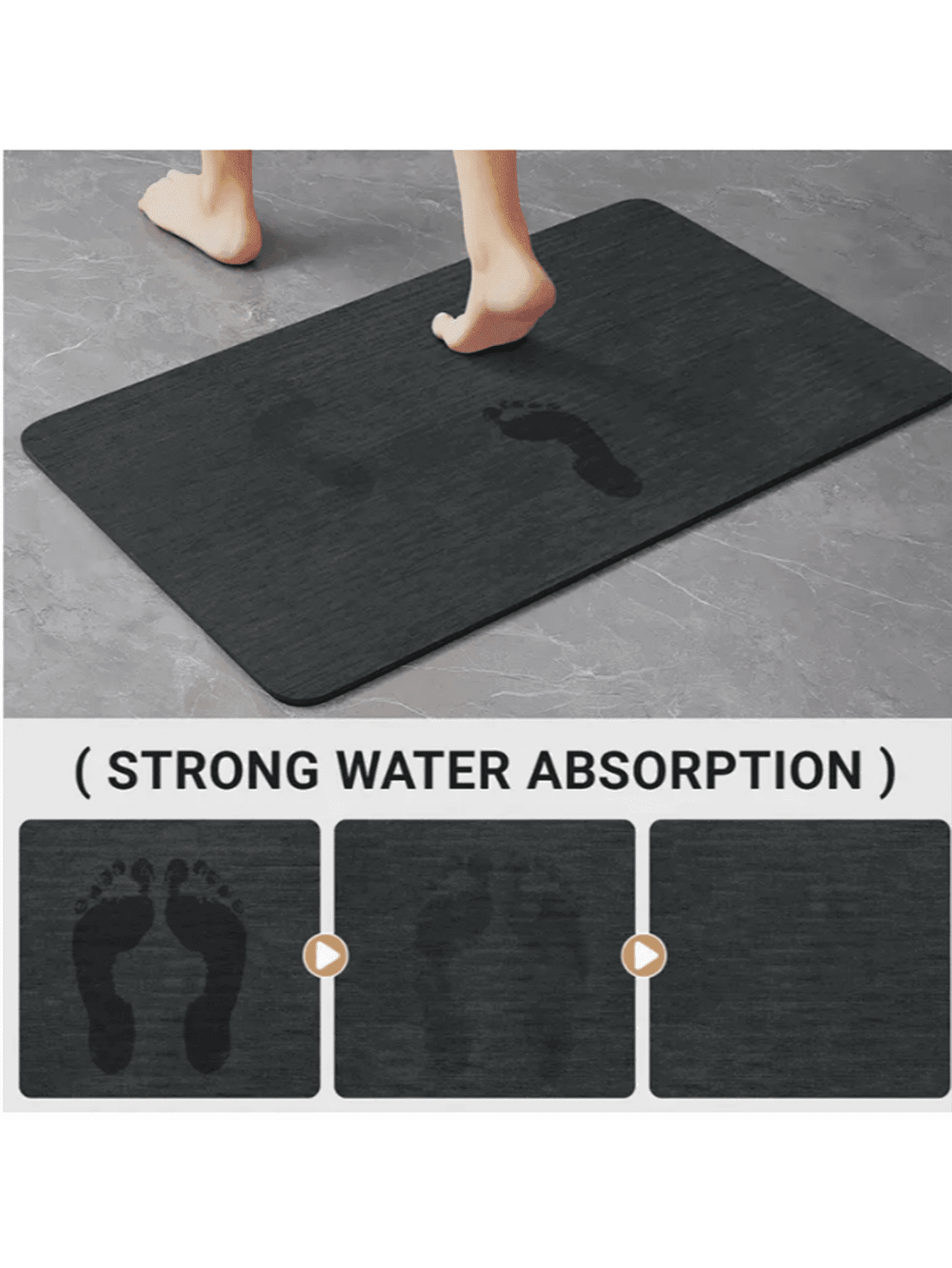 1pc Silicone Algae Fiber Bath Mat, Green Flower Shaped Rug, Suitable ...