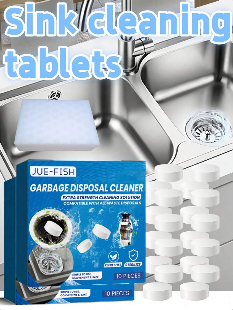 Sink Cleaning Tablets - Kitchen Sink Cleaner Removes Grease, Dirt ...