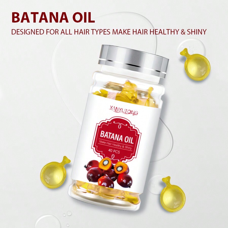 Hair Batana Oil Capsules - Cold Pressed & Unrefined Oil For Hair ...