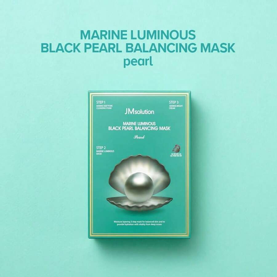 JMsolution Marine Luminous Pearl Mask -3STEP Intensive Care- Korean ...