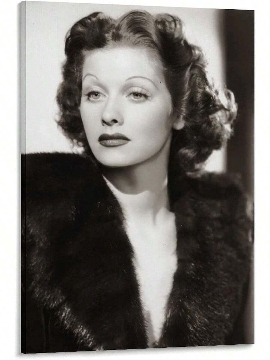 1 Pc Wooden Framed Lucille Ball In 1930s Poster Athetic Decorative ...